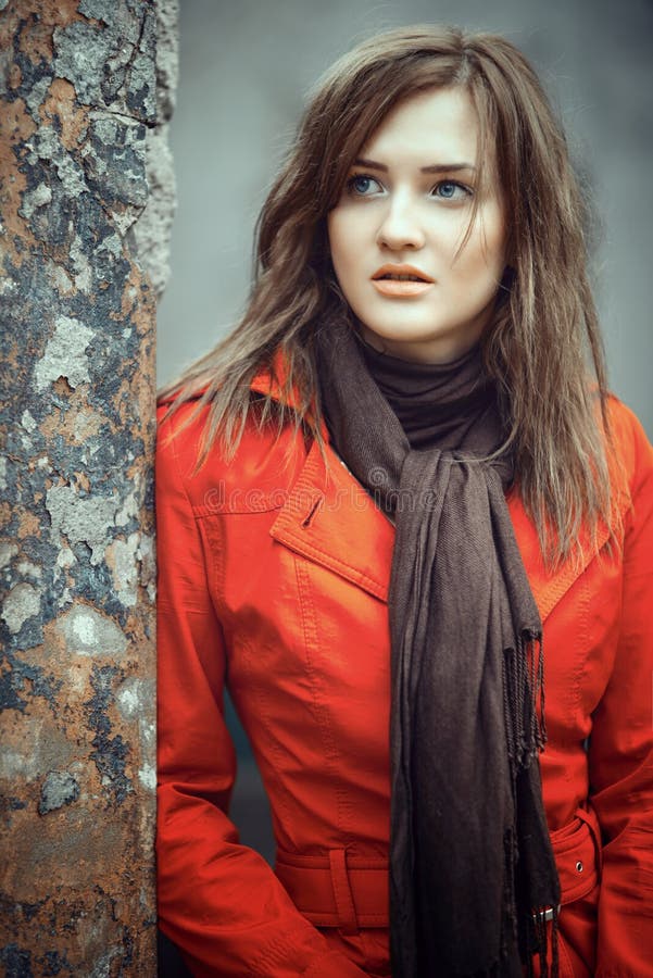 Portrait of a Beautiful Lady Stock Photo - Image of beautiful, gloomy ...