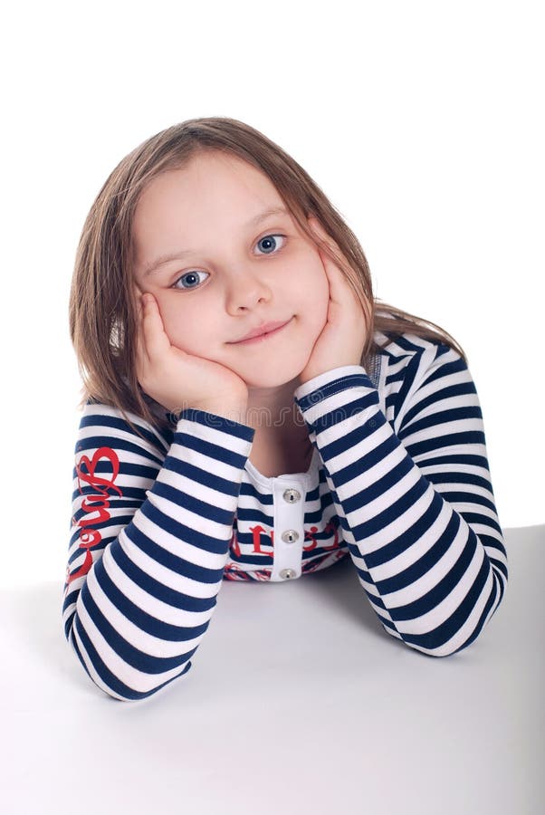 Little girll watching TV stock photo. Image of cute, years - 53517660