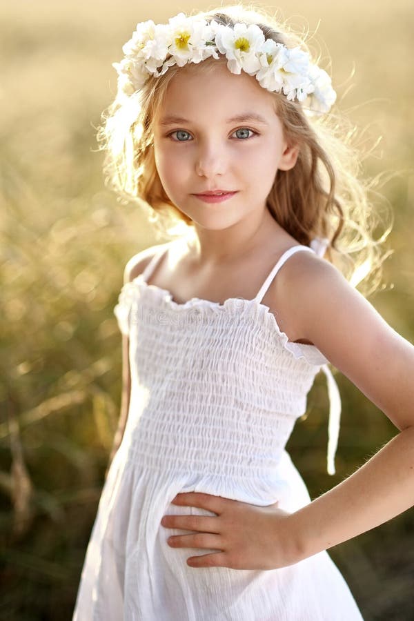 Portrait of a Beautiful Little Girl Stock Image - Image of harvest ... Portrait of a Beautiful Little Girl Stock Image - Image of harvest ...