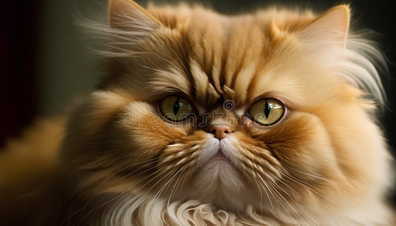Portrait of a Beautiful Long-haired Persian Cat Close-up Stock ...