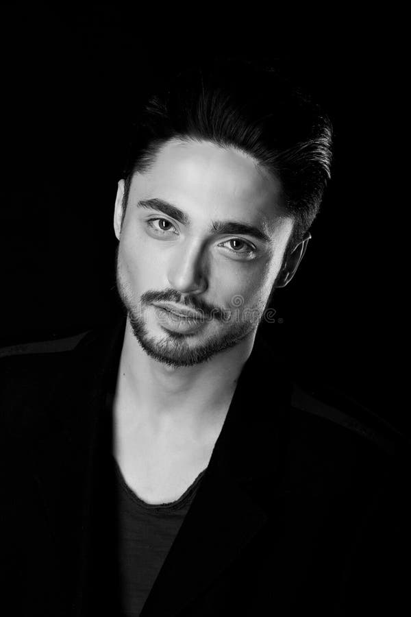 Portrait of beautiful man stock photo. Image of face - 72100424