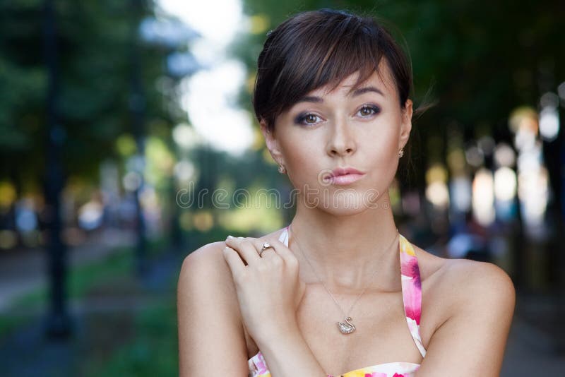 Portrait of Beautiful Model Stock Photo - Image of model, city: 33304412