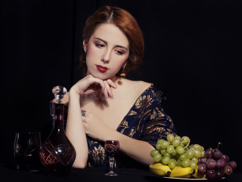 Portrait of Beautiful Rich Russian Women. Stock Image - Image of ...