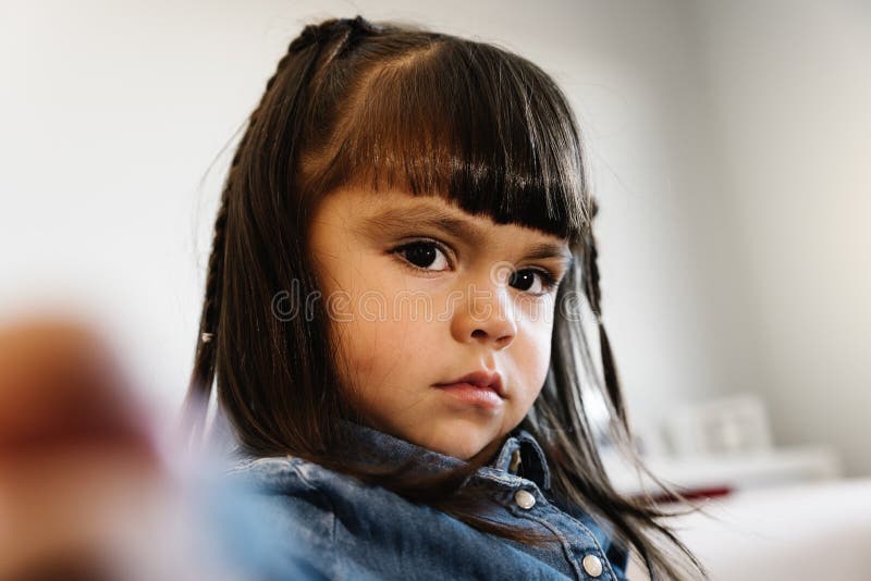 Portrait of Beautiful Sad Girl. Stock Image - Image of unhappy ...