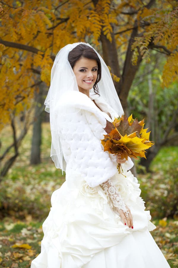 Portrait of a Beautiful Smiling Bride Stock Photo - Image of beautiful ...