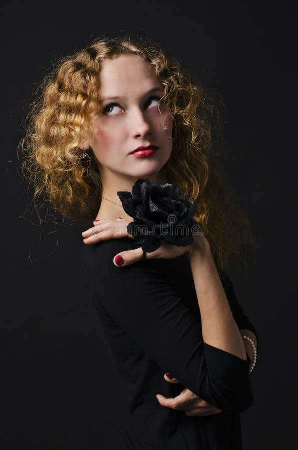 Portrait of Beautiful Stylish Lady Stock Image - Image of attractive ...