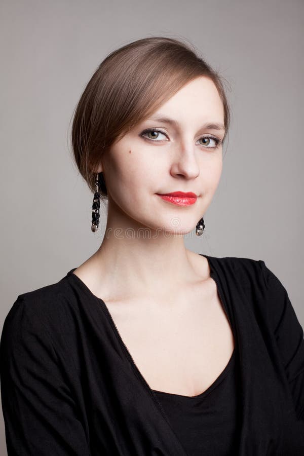 Sincere Woman s Face stock photo. Image of mark, look - 4132496