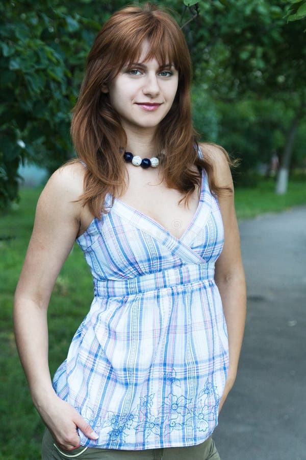 Portrait of a Beautiful Woman Stock Image - Image of peace, beautiful ...