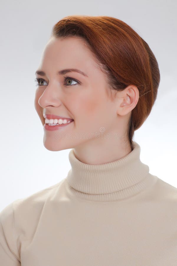 Portrait of a Beautiful Woman Stock Photo - Image of beauty ...