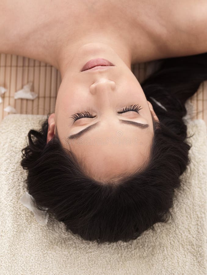 Back mask spa treatment stock image. Image of girl, beauty - 10456749
