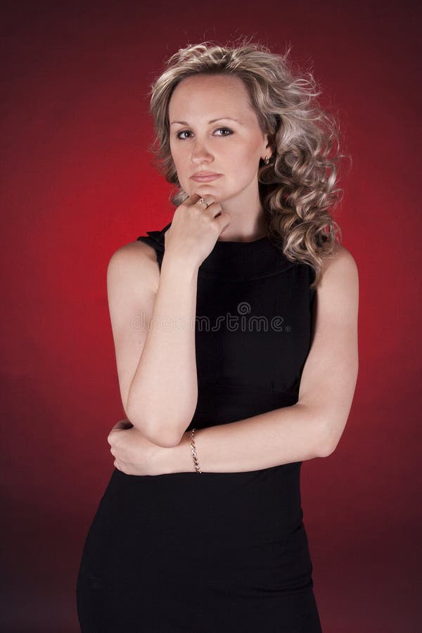 Portrait of Beautiful Woman in Studio Stock Image - Image of attractive ...