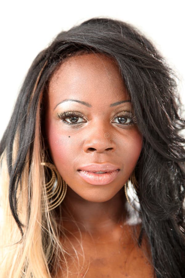 Portrait of Beautiful Young African American Woman Stock Photo - Image ... Portrait of Beautiful Young African American Woman Stock Photo - Image ...