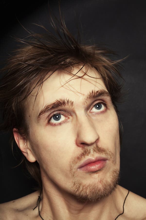 Portrait of a Beautiful Young Blue-eyed Man Stock Photo - Image of blue ...