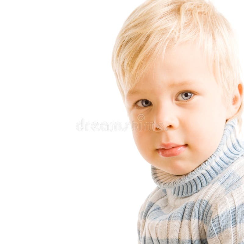 Portrait of Beautiful Young Child Stock Image - Image of male, hair ...