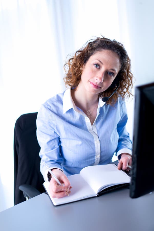 Portrait of a Beautiful Young Executive Woman Stock Image - Image of ...