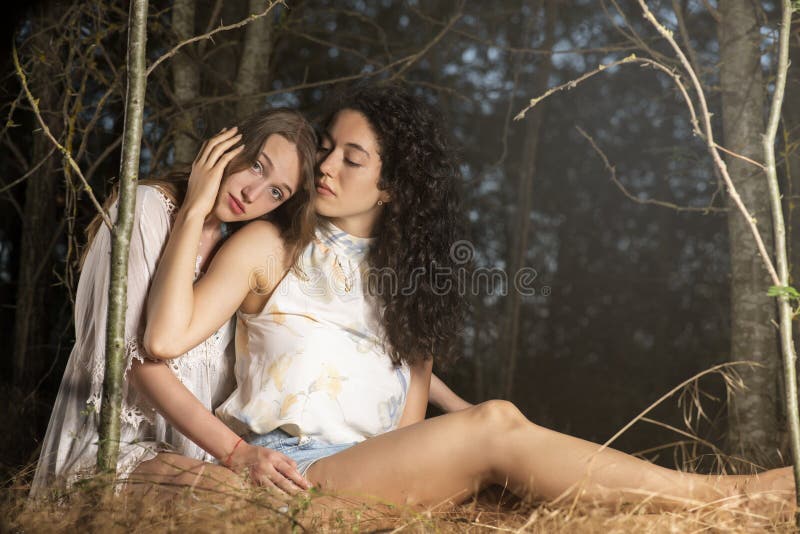 Beauties From The Dark Forest Stock Image Image Of Cutie Forest