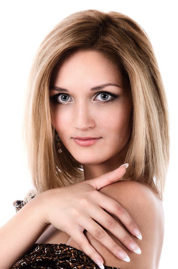 Portrait beauty | Isolated stock photo. Image of dark - 21670574