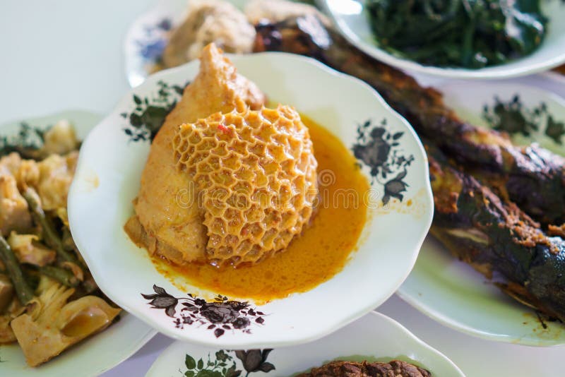 A Portrait of Beef Tripe Food on a Plate Stock Image - Image of ...