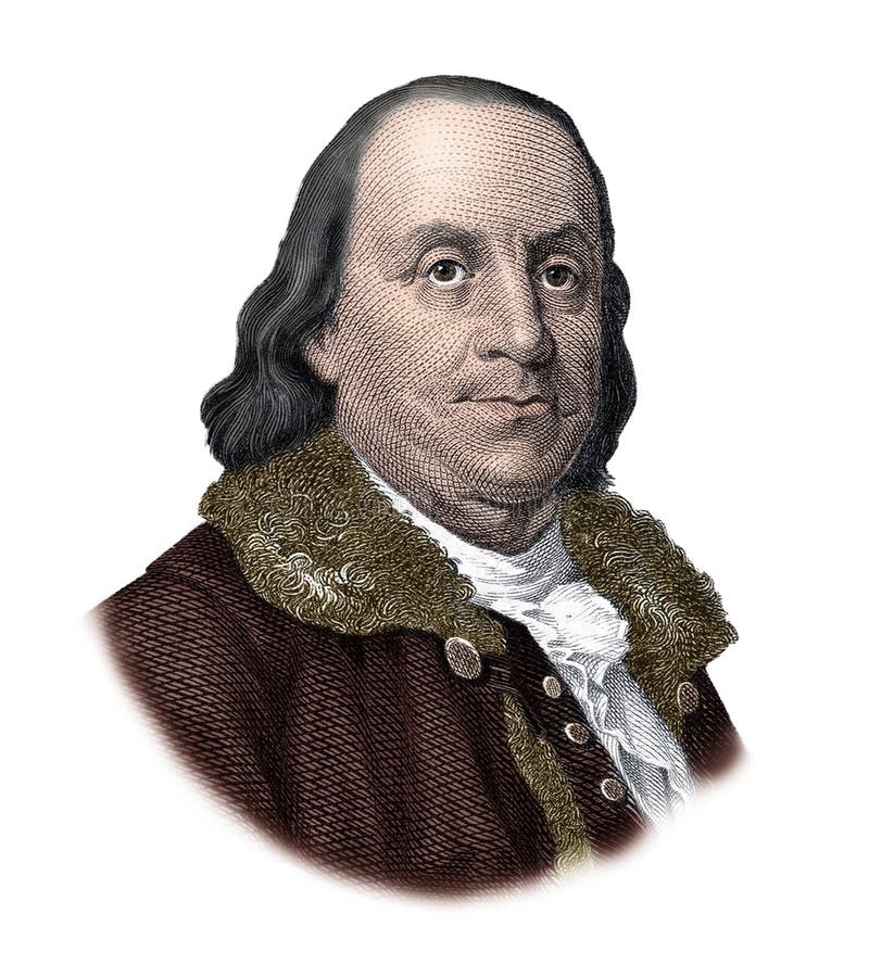 Portrait of Benjamin Franklin Editorial Stock Image - Illustration of ...