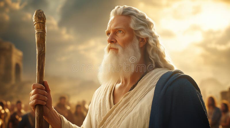 Portrait of Biblical Old Man Stock Illustration - Illustration of ...