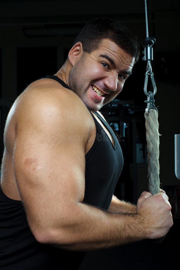Portrait of Big Muscular Man Stock Image - Image of body, coach: 17240069