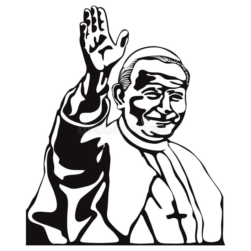 Portrait Of Blessed Pope John Paul Ii Born Karol Jozef WojtyÅ‚a Editorial Photography