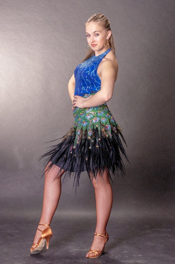 Portrait of a Blonde Dancing Latino in a Dance Suit Stock Photo - Image ...