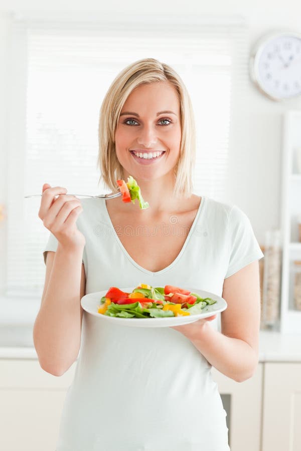 Eating Healthy Food Stock Image Image Of Vegetable Close 26105183