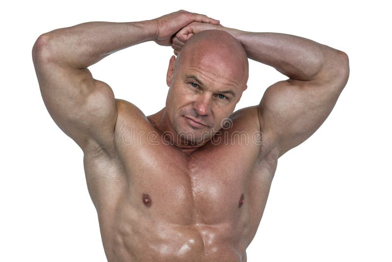 Portrait of bodybuilder stock photo. Image of bodybuilder - 192131302