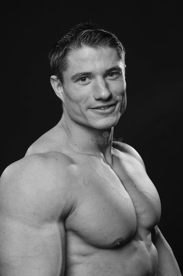 Portrait of bodybuilder stock image. Image of sport - 246897061