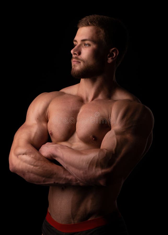 Portrait of bodybuilder stock photo. Image of cool, coach - 176074634