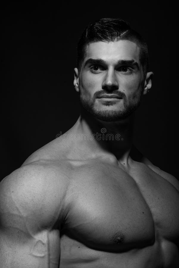 Portrait of bodybuilder stock photo. Image of fresh - 187711744