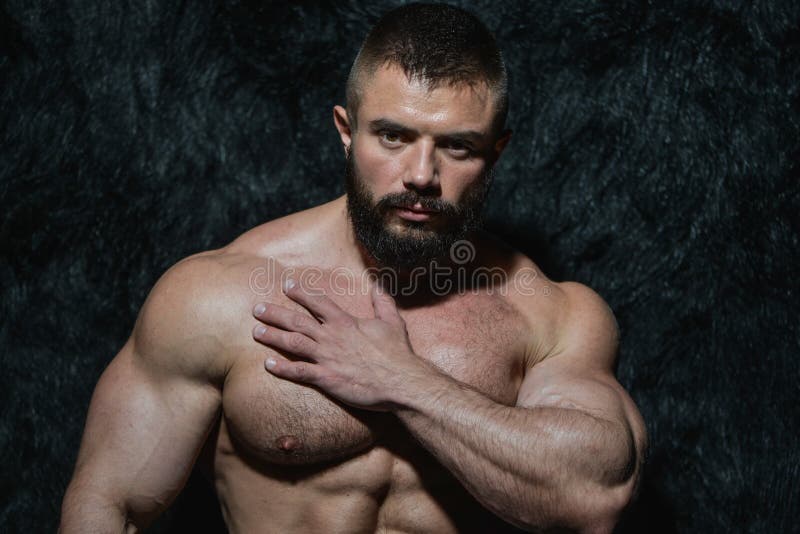 Portrait of bodybuilder stock photo. Image of sport - 188609228