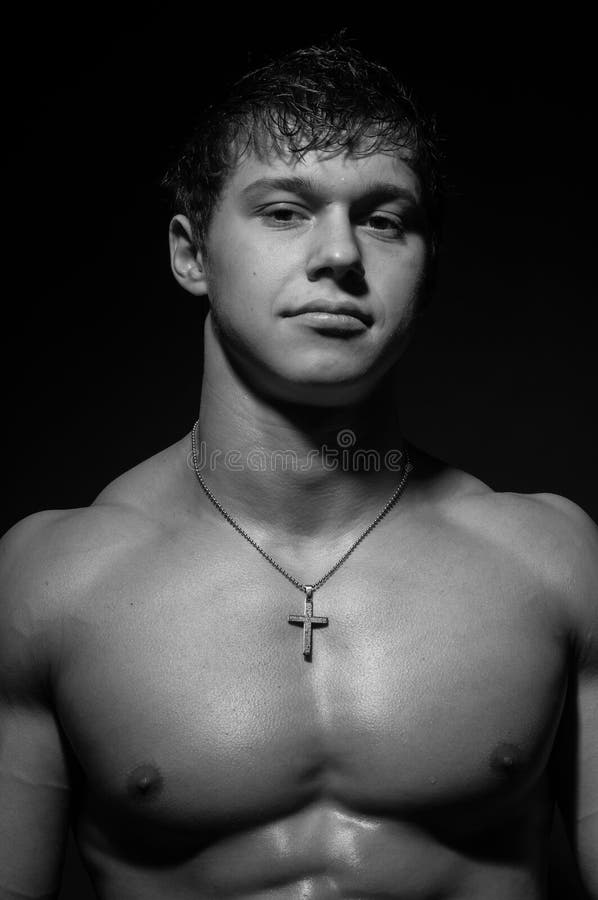 Portrait of bodybuilder stock image. Image of healthy - 220467353