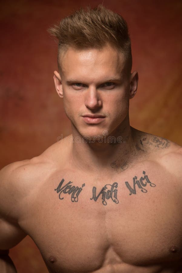 Portrait of bodybuilder stock image. Image of closeup - 98579479