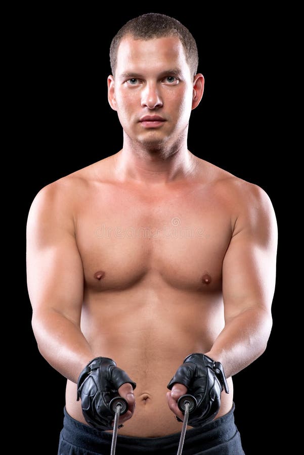 Portrait of bodybuilder stock image. Image of fresh - 187618241