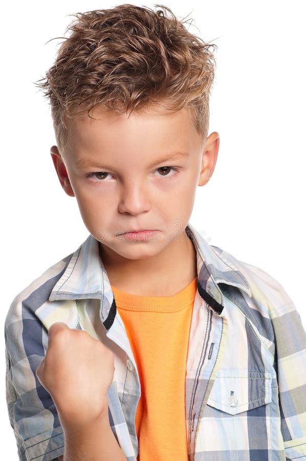Angry kid stock photo. Image of shot, beauty, expressing - 18281958