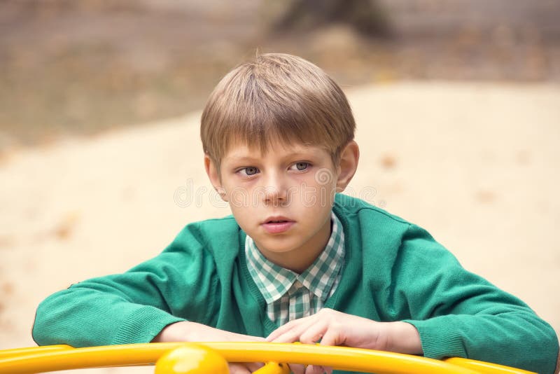 Portrait of a boy stock image. Image of garden, hair - 46880519