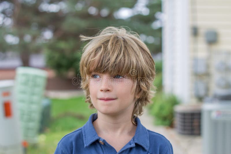 Portrait of a boy stock image. Image of blurred, innocent - 134148929