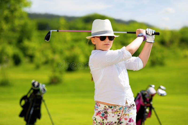Portrait of boy golfer stock image. Image of leisure - 58463701