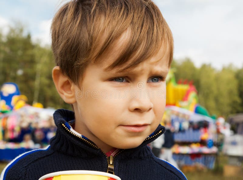 Portrait of a boy stock photo. Image of expression, outdoor - 69983636