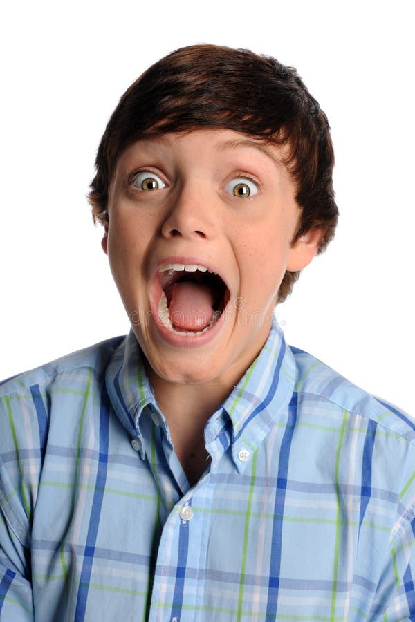 Big Surprise!! stock photo. Image of blue, shirt, friendly - 1163754