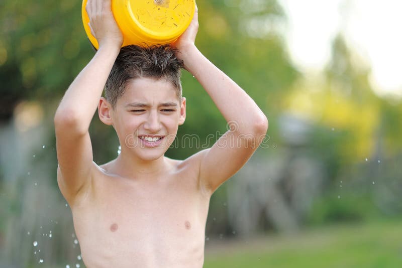Portrait of a Boy in the Summer Stock Image - Image of vacation, little ...
