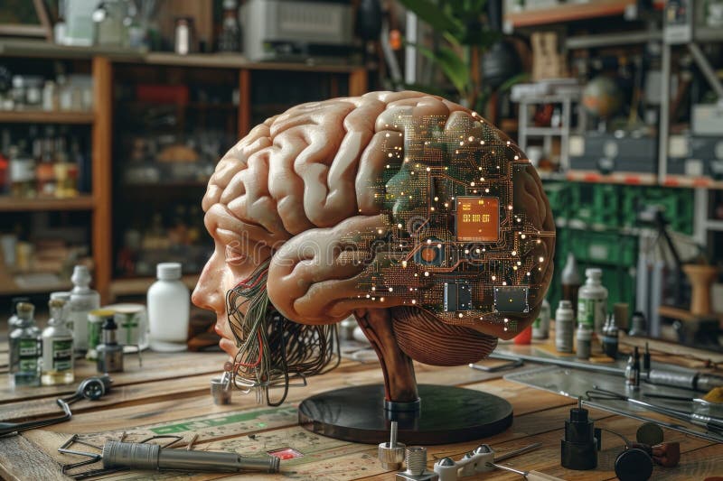 Portrait with Brain Model: Technological Components in the Structure of ...