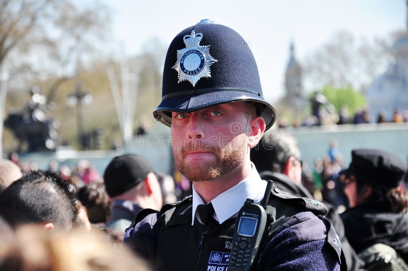 Portrait of British Police Officer Editorial Photo - Image of person ...