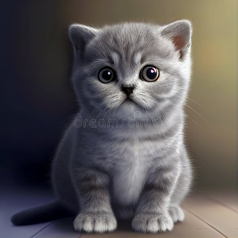 British Shorthair. Cat Portrait. Ai Generated. Portrait of a British ...