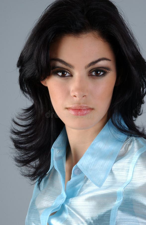 Portrait of brunette woman stock photo. Image of creative - 28066246