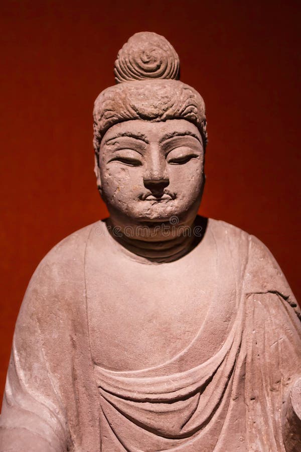 Portrait of a Buddha Statue Stock Photo - Image of statue, buddhism ...