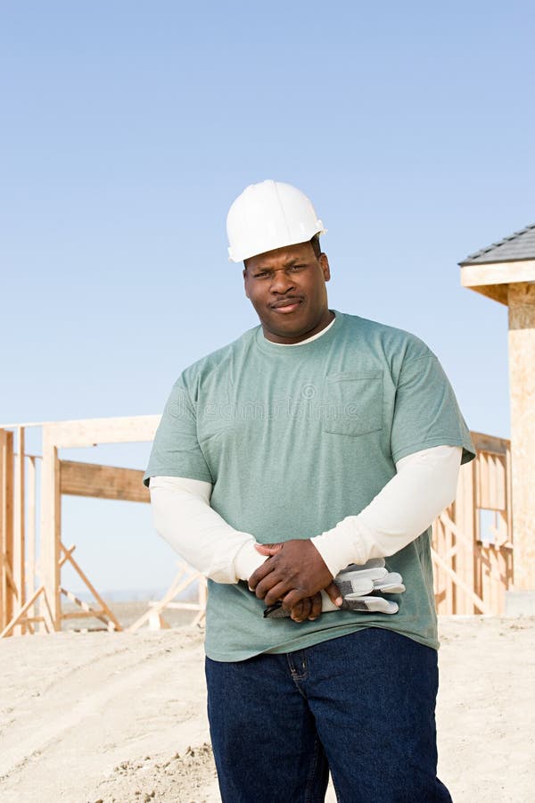 Portrait of a builder stock image. Image of hard, builder - 62807083