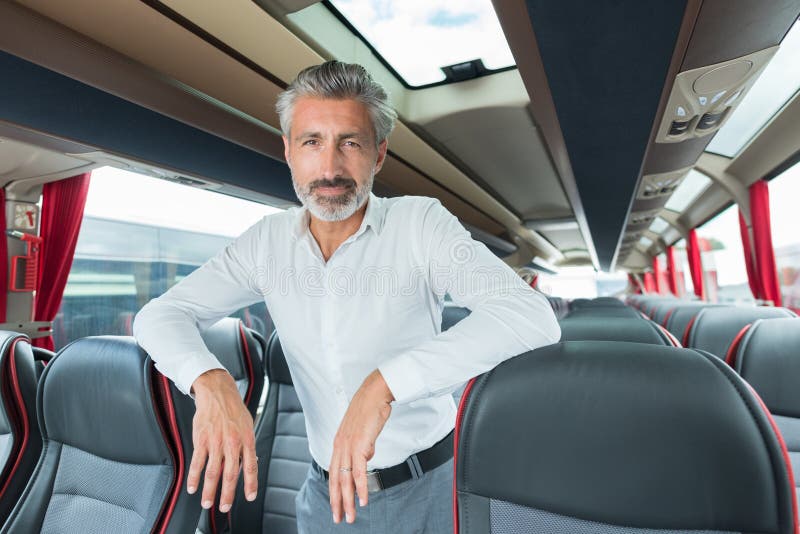 Portrait bus driver stock image. Image of service, handsome - 174507621